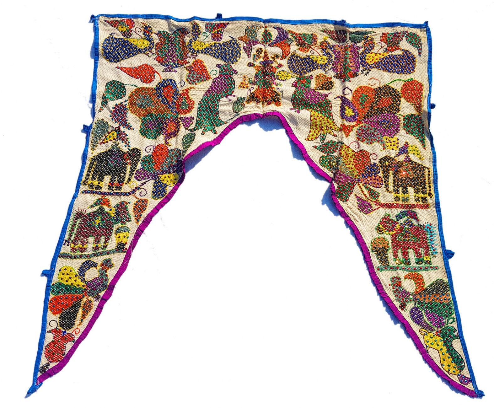 Antique Vintage Old Gujarati Kutchi Handmade Embroidered | Etsy