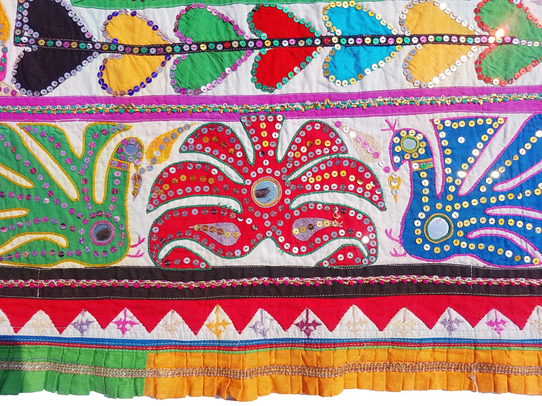 Antique Indian Gujarati Very Old Wall Hanging Bohemian Home - Etsy