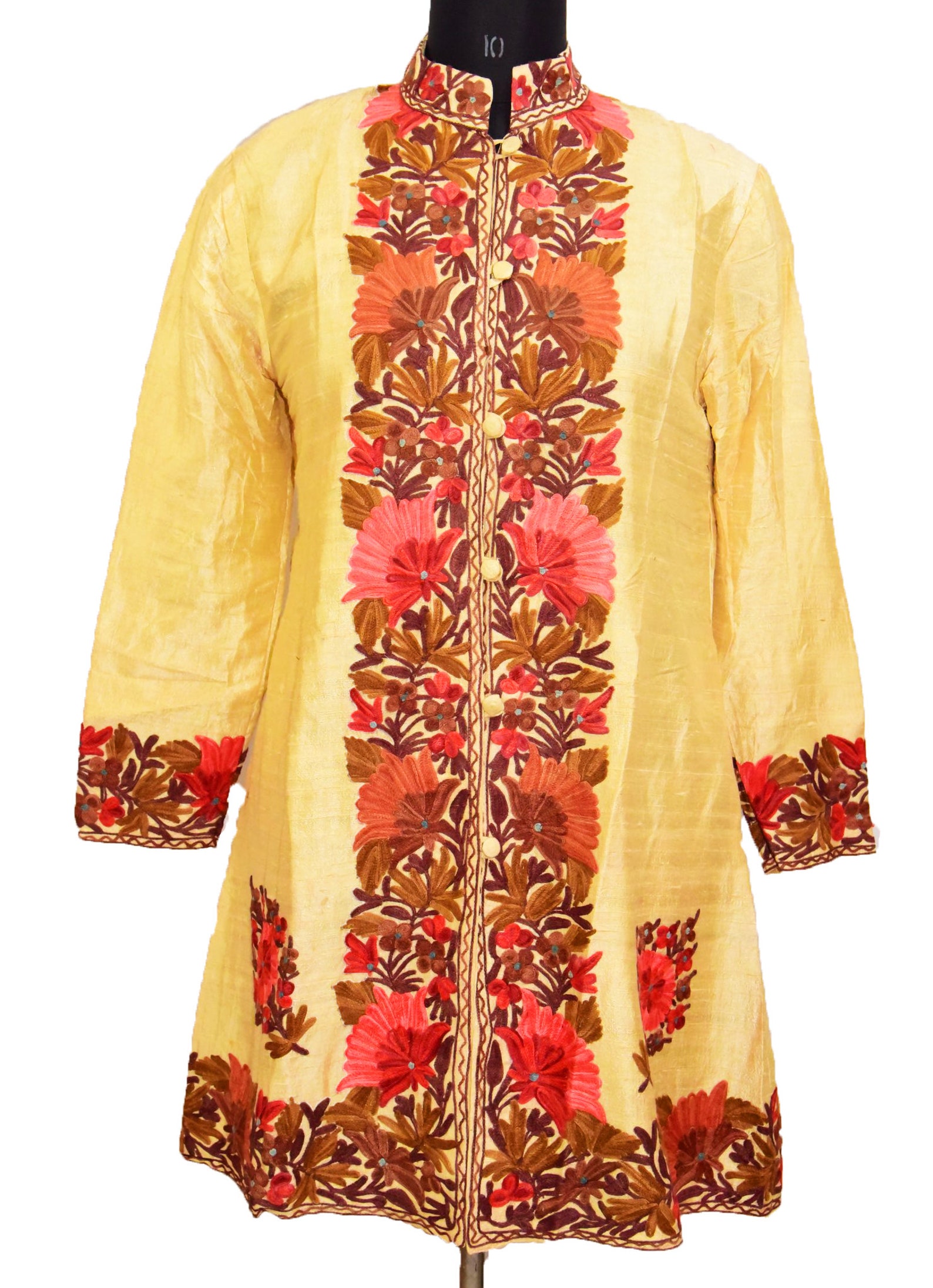 Antique /eastern / Indian /kashmiri Crewel /embroidery Jacket / Boho ...