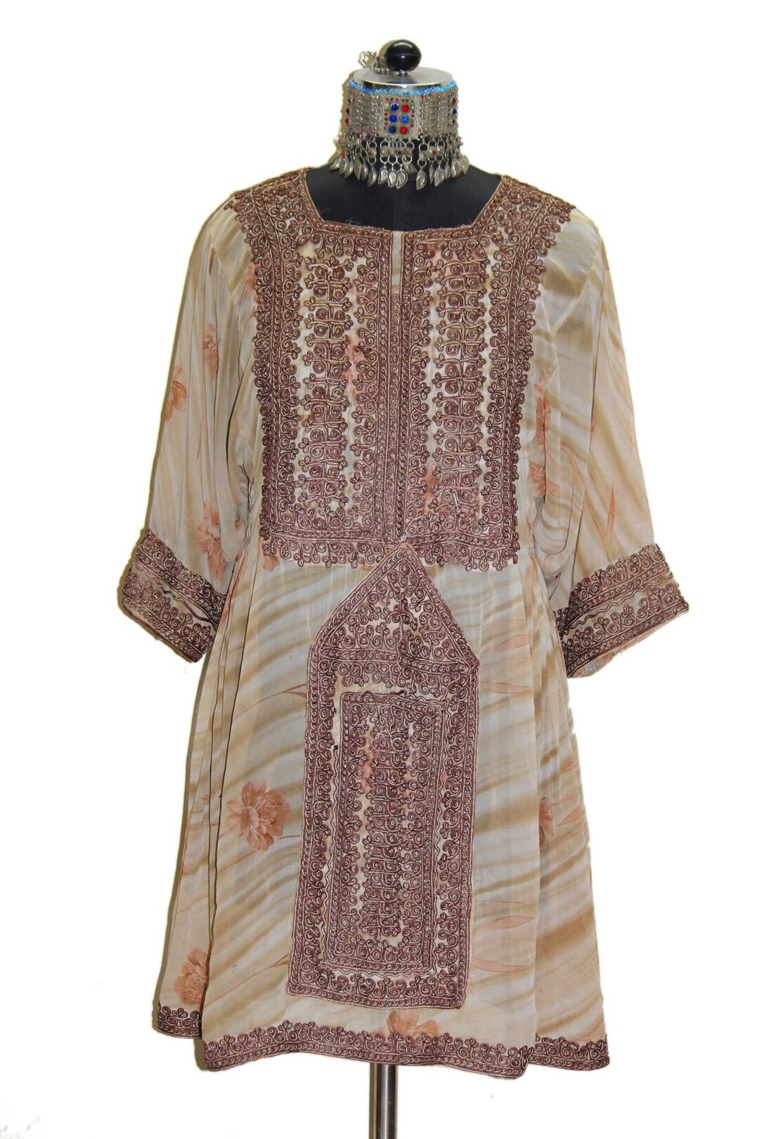 Vintage Afghan Pakistan Dress Antique Handmade Embroidery Work Gypsy ...
