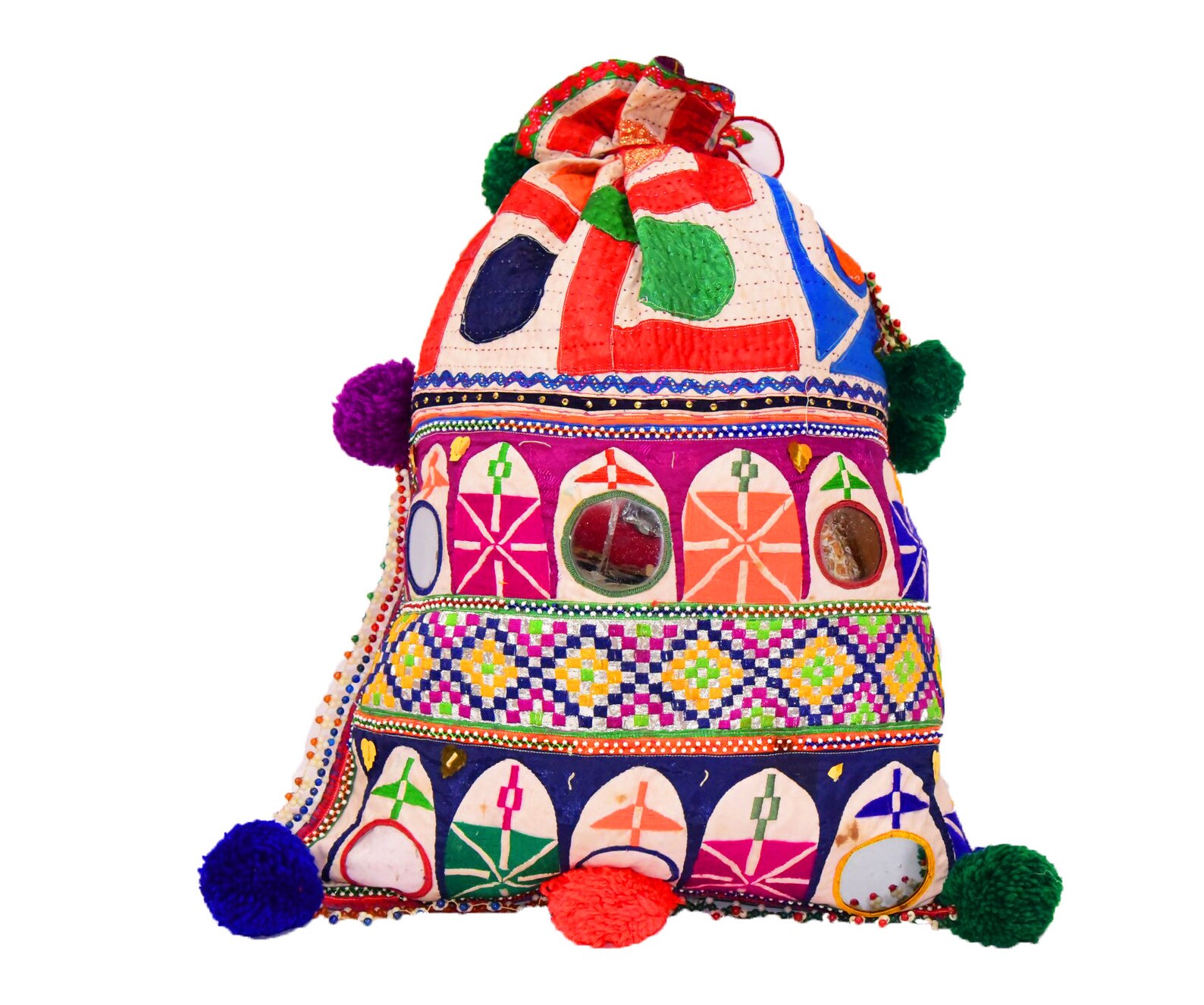 Authentic Gujarati Indian Banjara Dowry Bag,old Small Bag,ahir ...