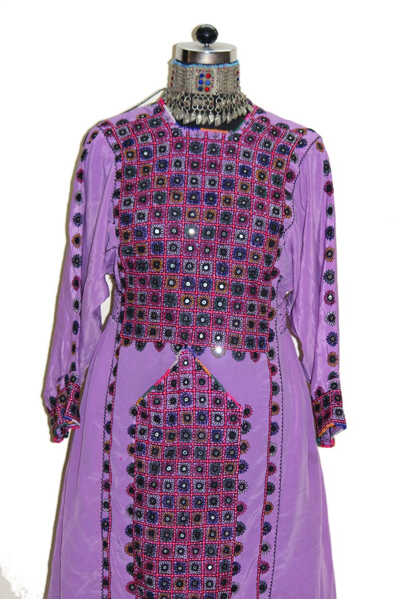 Vintage Pakistan Afghan Dress Hand Embroidery Mirror Work - Etsy