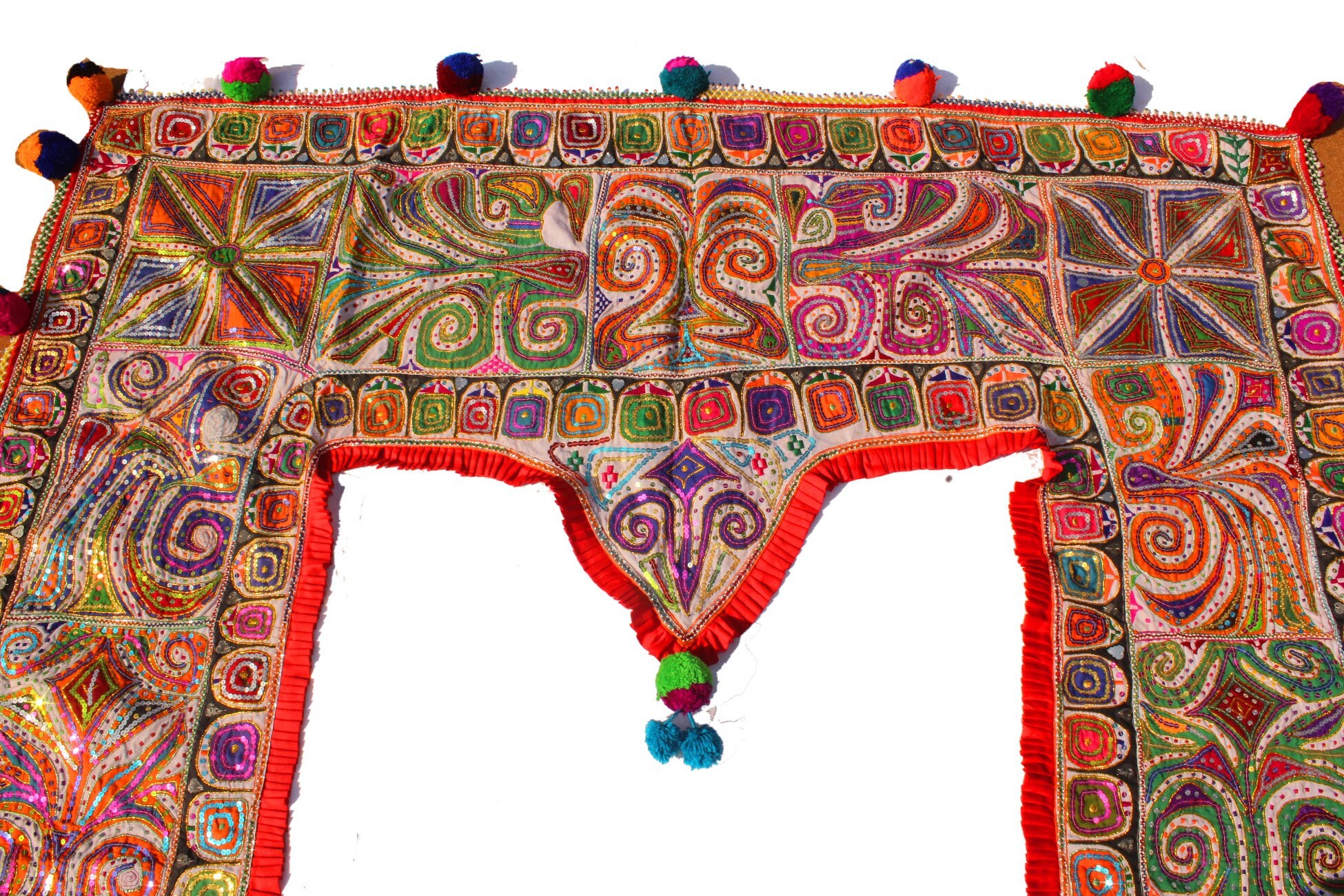 Antique Old Banjara Indian Gujarat Mirror Work 100% Handmade - Etsy