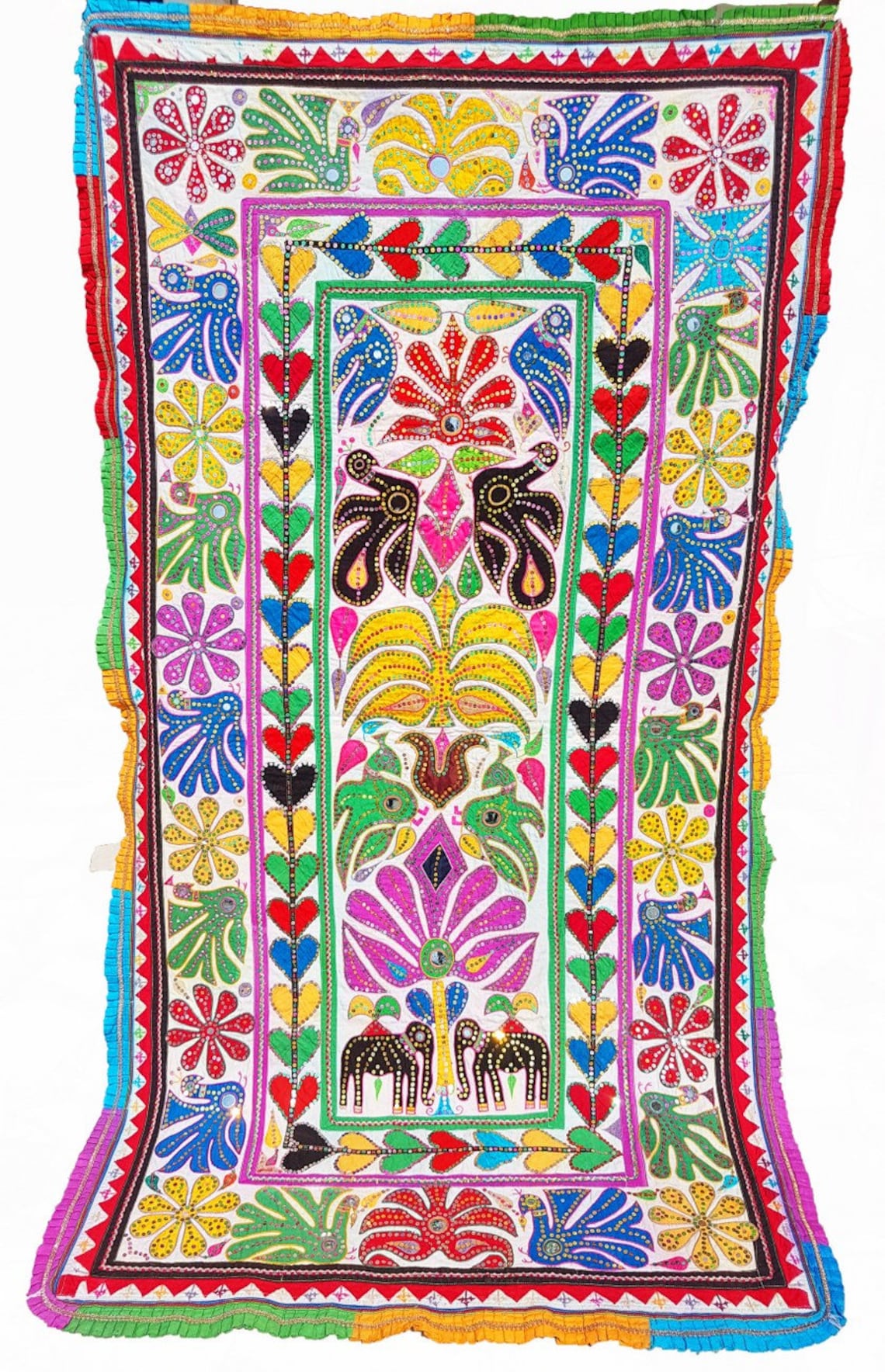 Antique Indian Gujarati Very Old Wall Hanging Bohemian Home - Etsy