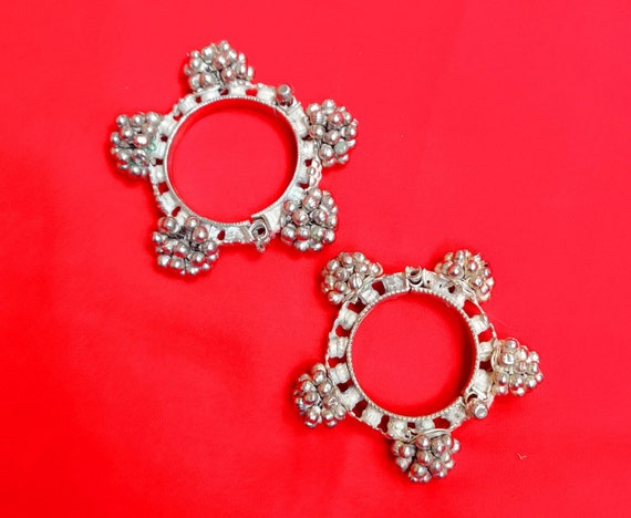 antique Pair of tribal old 1900' bangles Vintage Kuch… - Gem