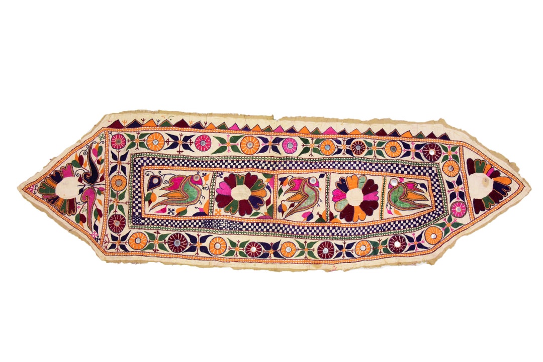 Buy Ethnic Vintage Indian Gujarat Rabari Kutch Gypsy Banjara Work Wall ...