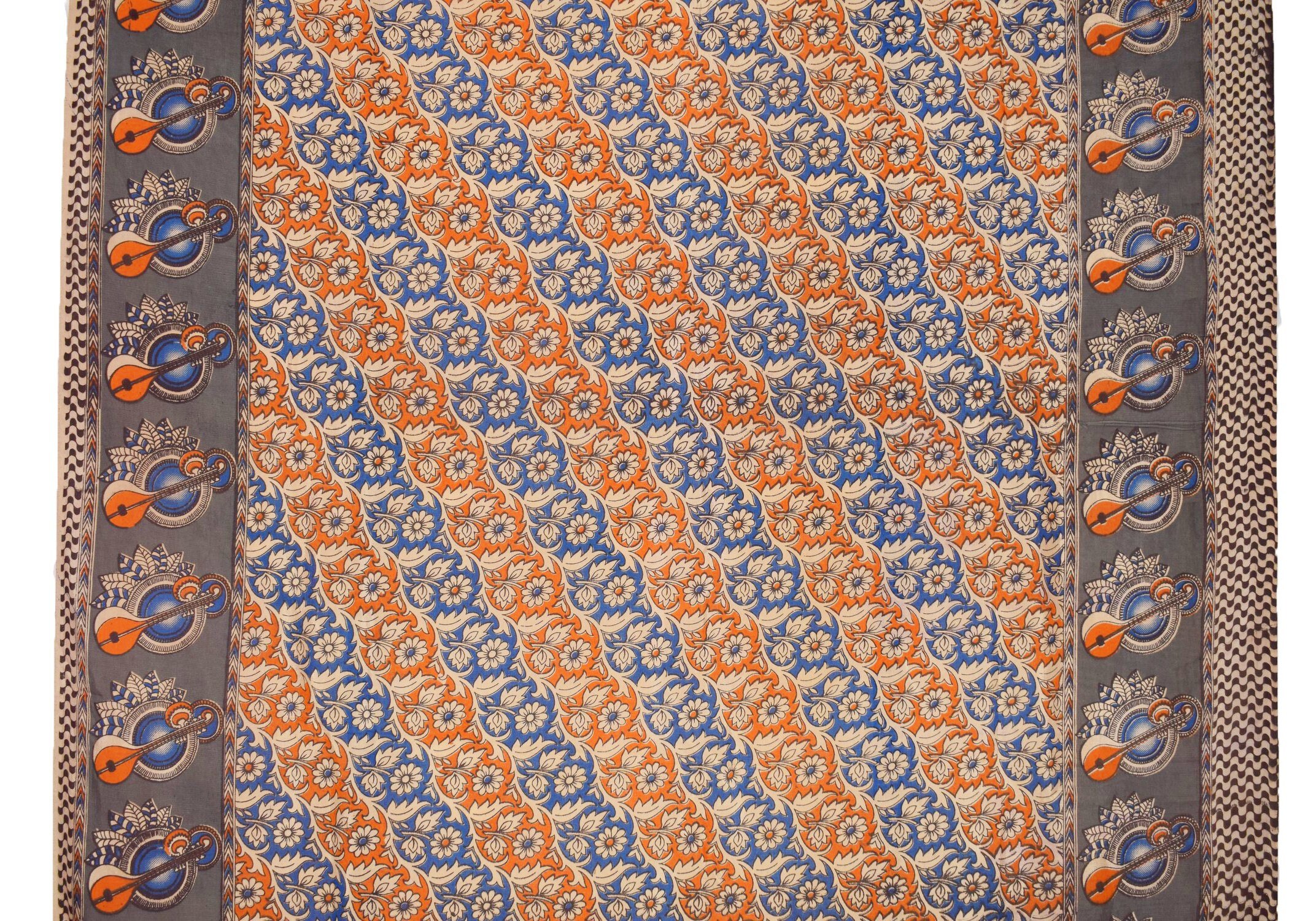 Ethnic Kalamkari Indian Marriage View Traditional Vintage Handmade ...