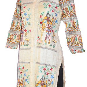 Antique Vintage Indian West Bengal Kurta Top Old Kantha Indian Girl's ...