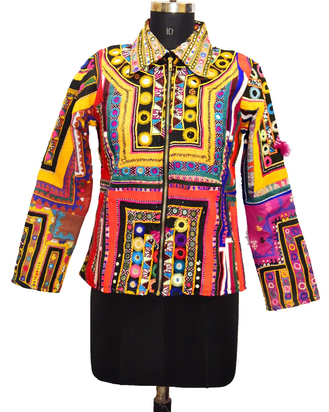 Banjara Antique Patch Hand Embroidered Jacket Unique Boho Gypsy ...
