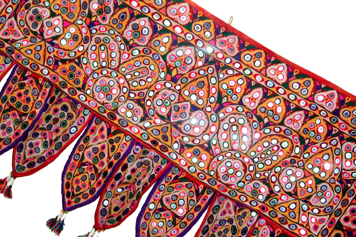 Old Antique Banjara Kutchi Mirrorwork Hand Embroidered Indian - Etsy