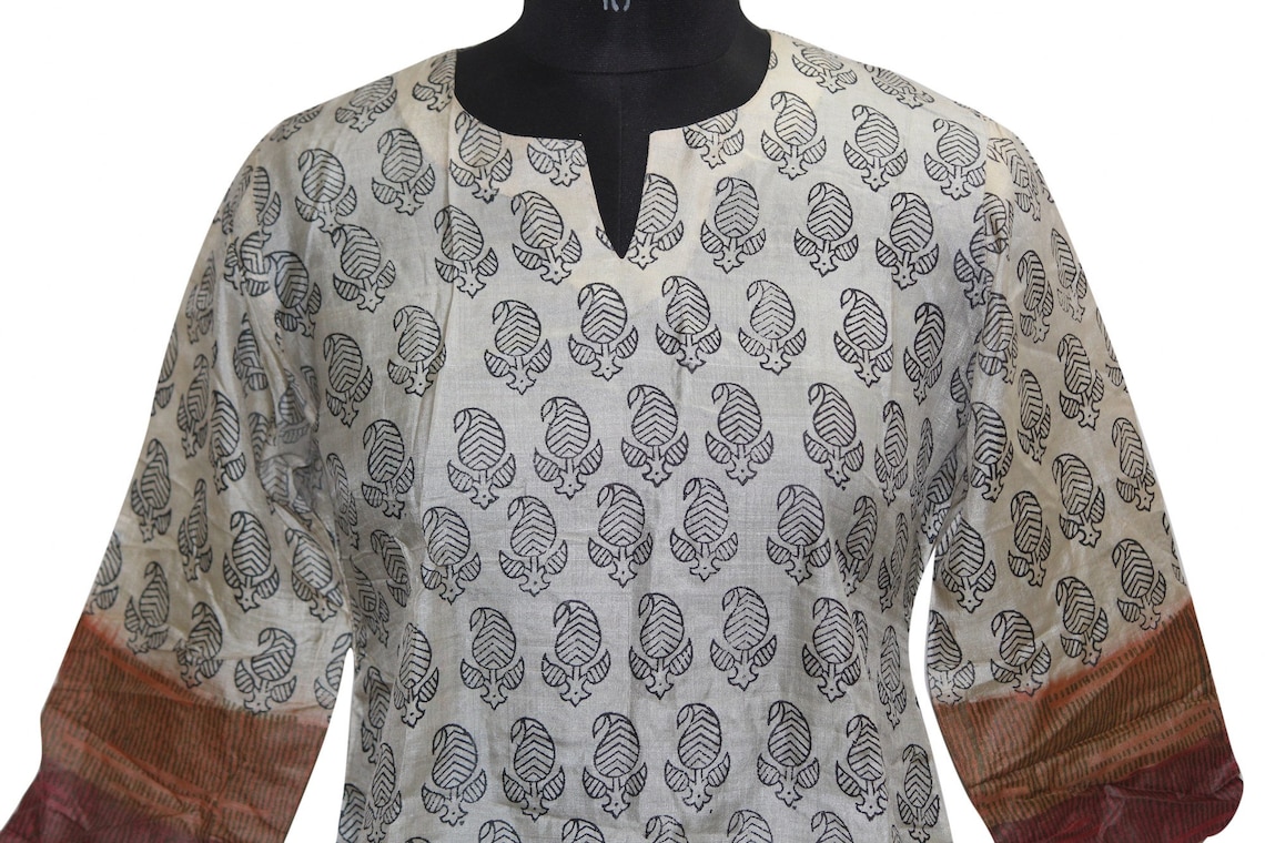 Antique Vinatge Indian 70s Bollywood Printed Kurta Tops - Etsy