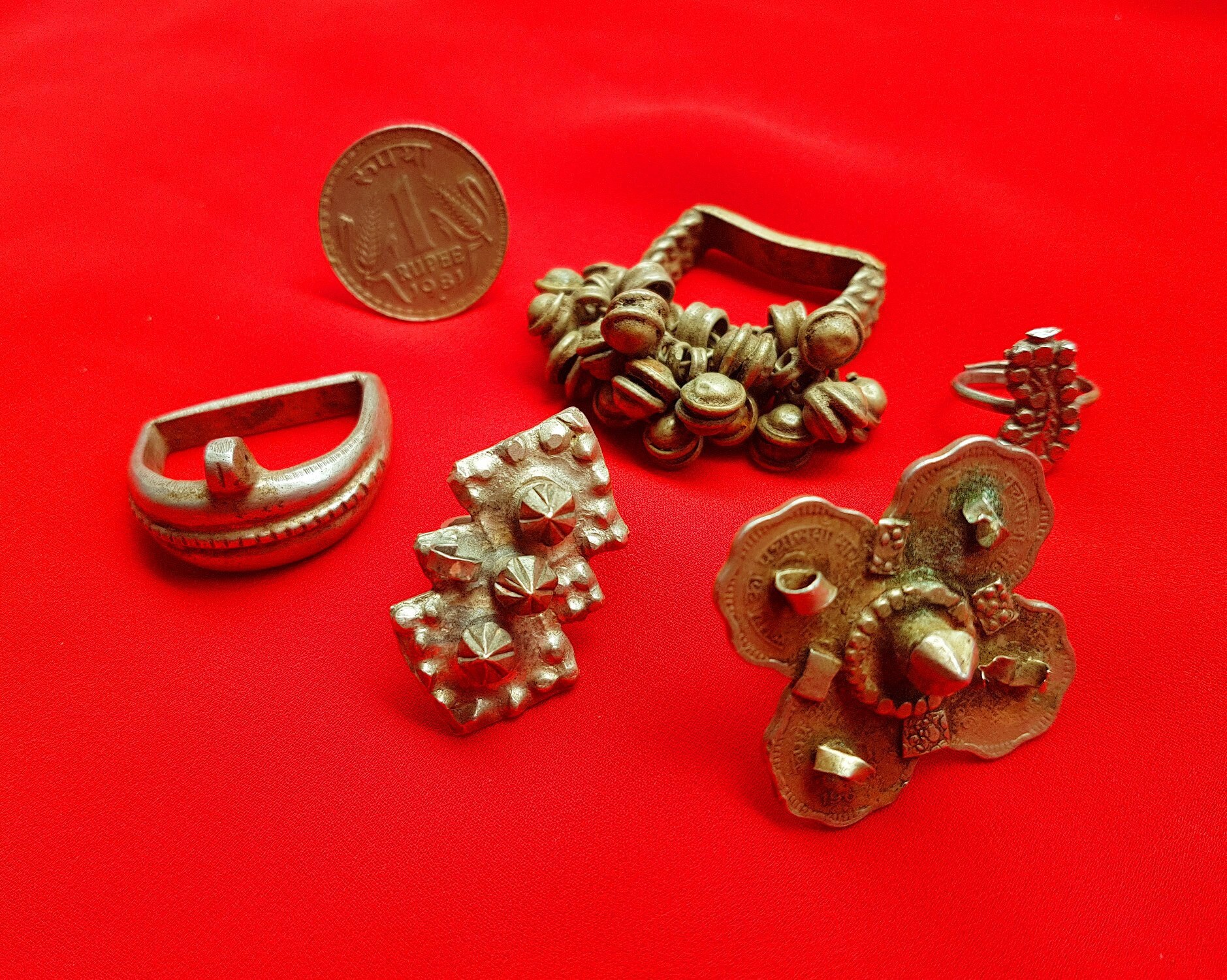 Antique India Banjara Tribal Style Rings Vintage Lot of 6 - Etsy
