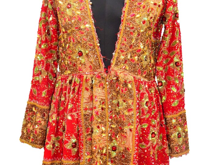 Unique Beautiful Boho Keriya Jacket Kaftan Venice 80s Beaded ...
