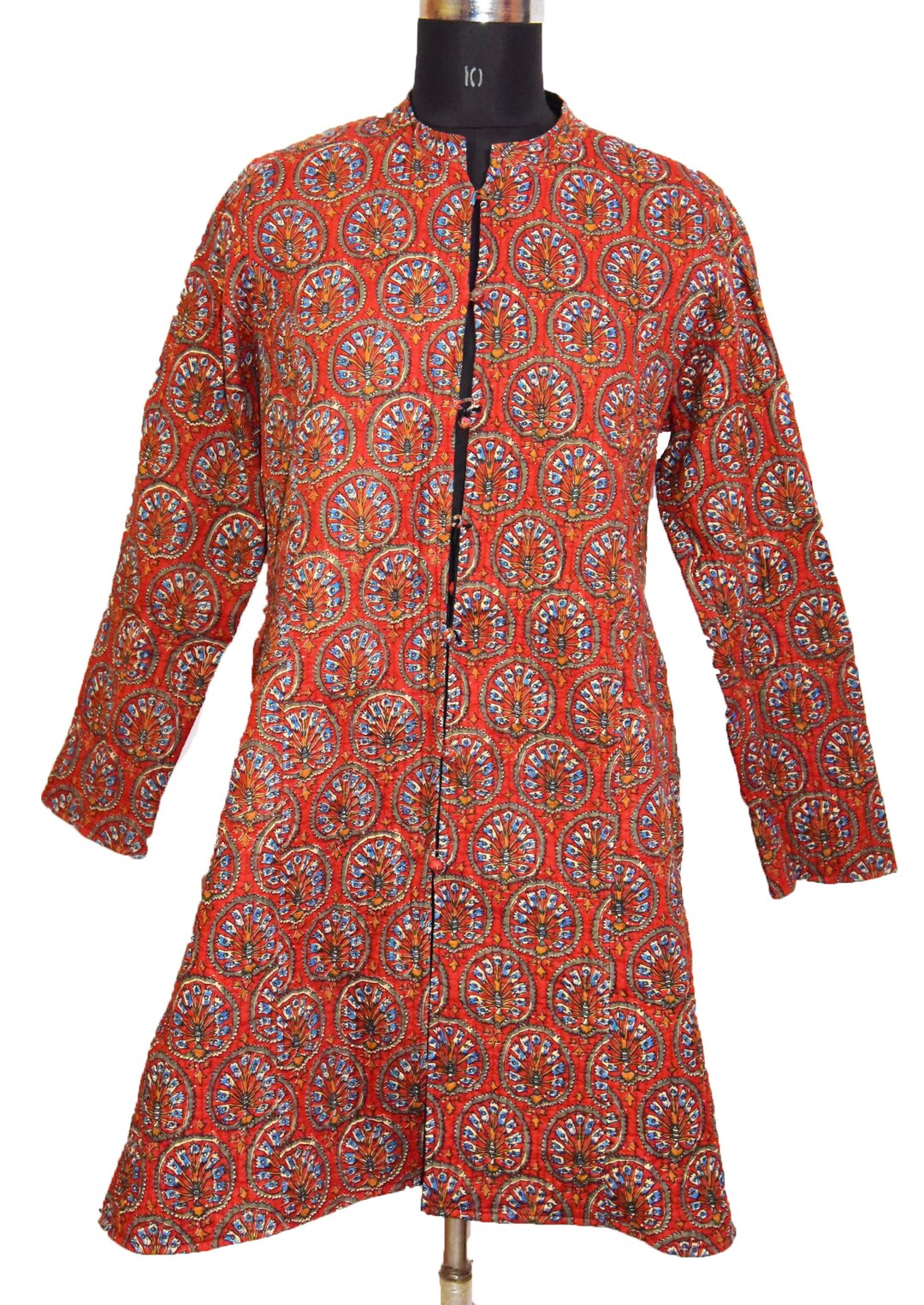 Ethnic /indian /kalamkari /vintage /long/jacket /cashmere /beautiful ...