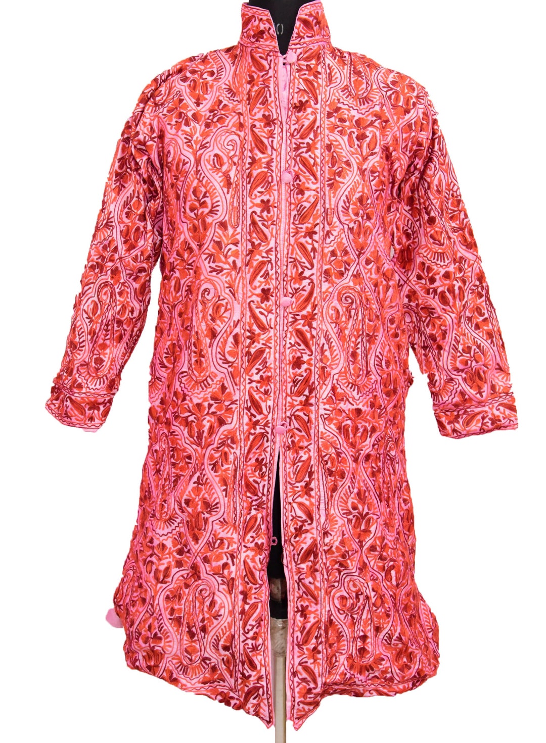 Ethnic Eastern Indian Kashmiri / Crewel Embroidery Jacket / Boho ...