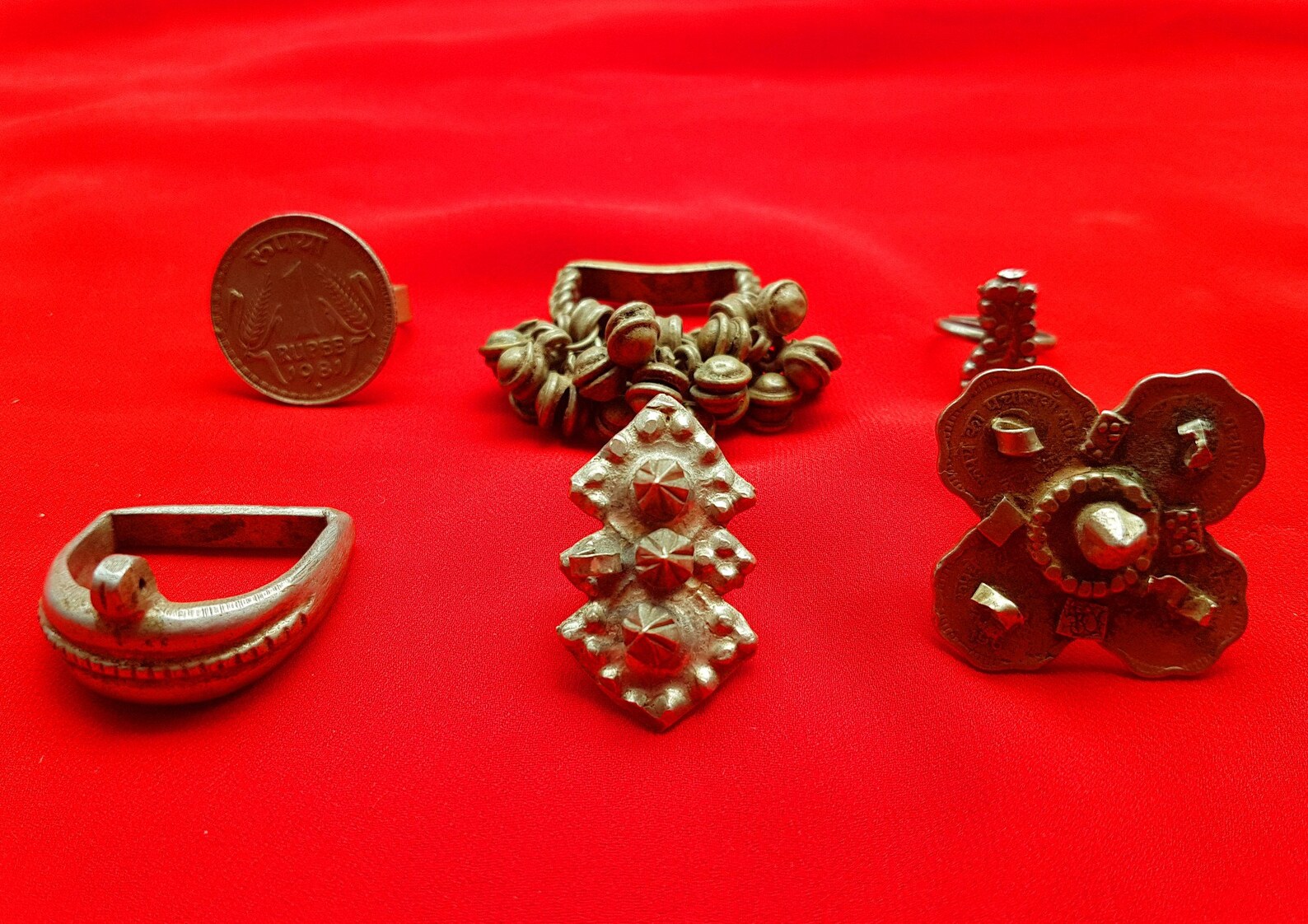 Antique India Banjara Tribal Style Rings Vintage Lot of 6 - Etsy