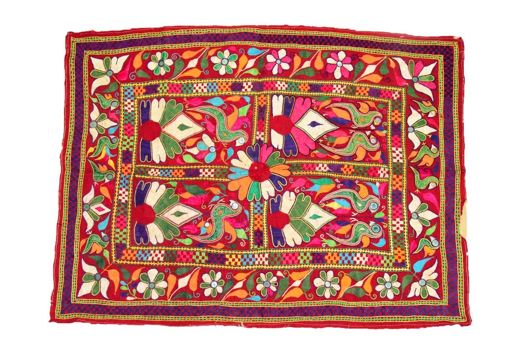OLD Banjara Authentic Vintage Indian Gujarati Kutch Tribal Boho Gypsy ...