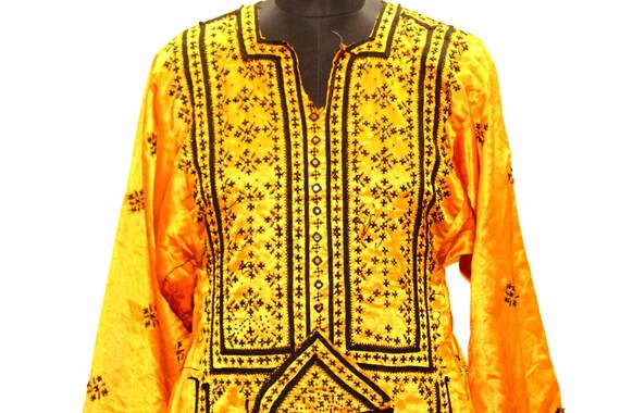 Antique Afghan pakistan dress mirror work hand Beaded… - Gem