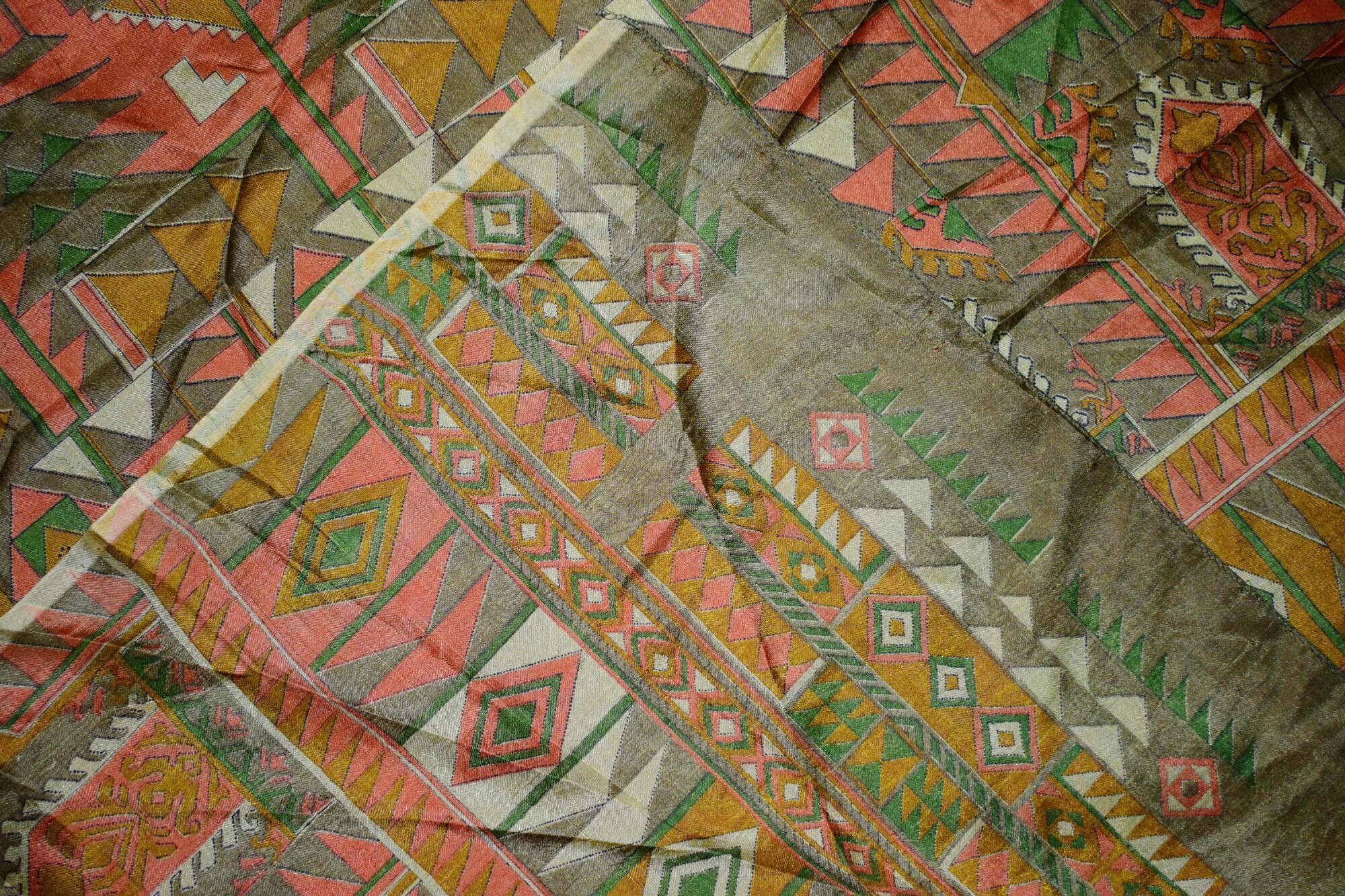 Free Shipping Vintage 100%Pure Silk Sari Indian Clothing Green | Etsy