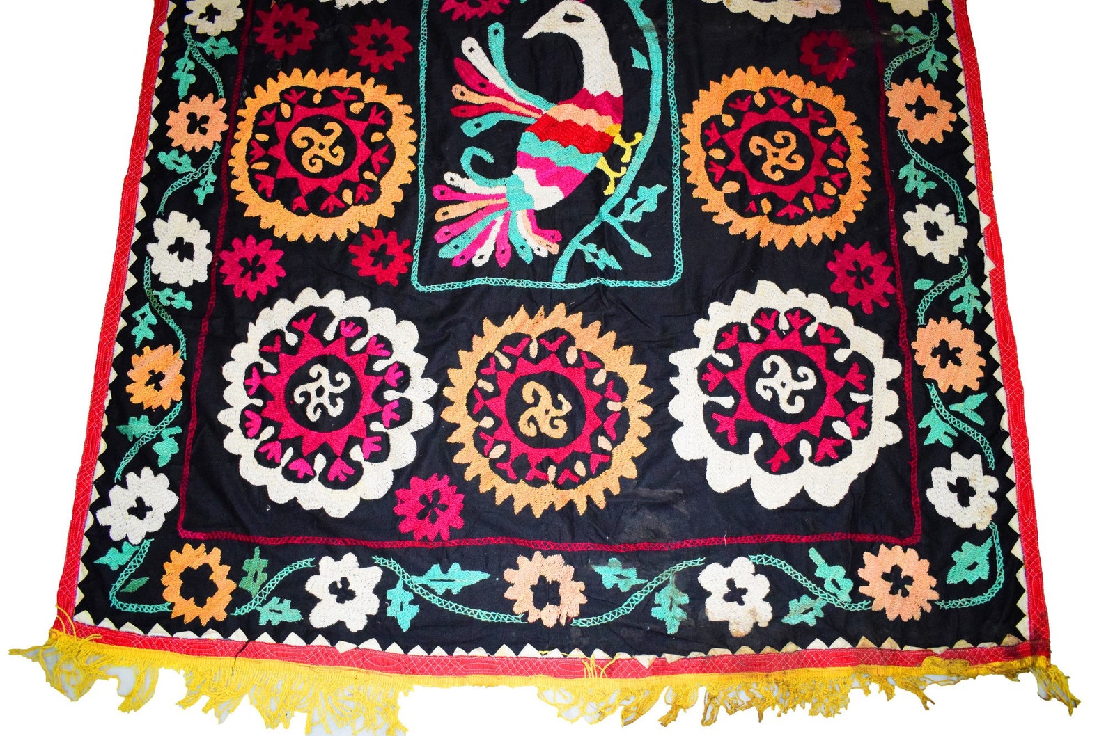 Antique Uzbek Tadjik Very Old Pakistan Kashan Textile Floral - Etsy