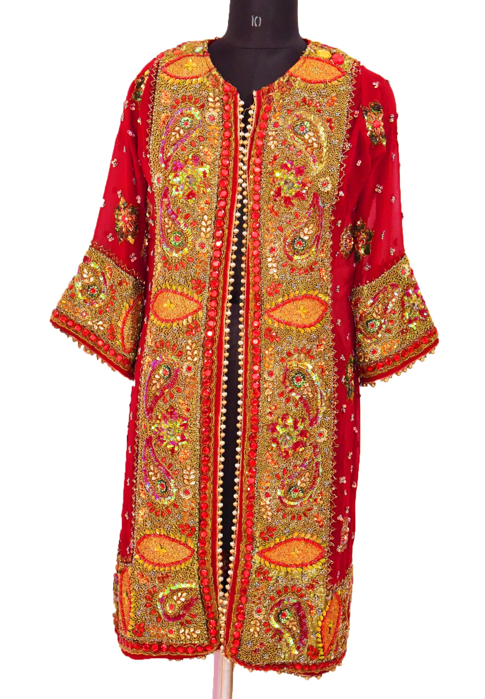 Beautiful Vintage Boho Indian Very Heavy Jacket Kaftan Jacket Venice ...