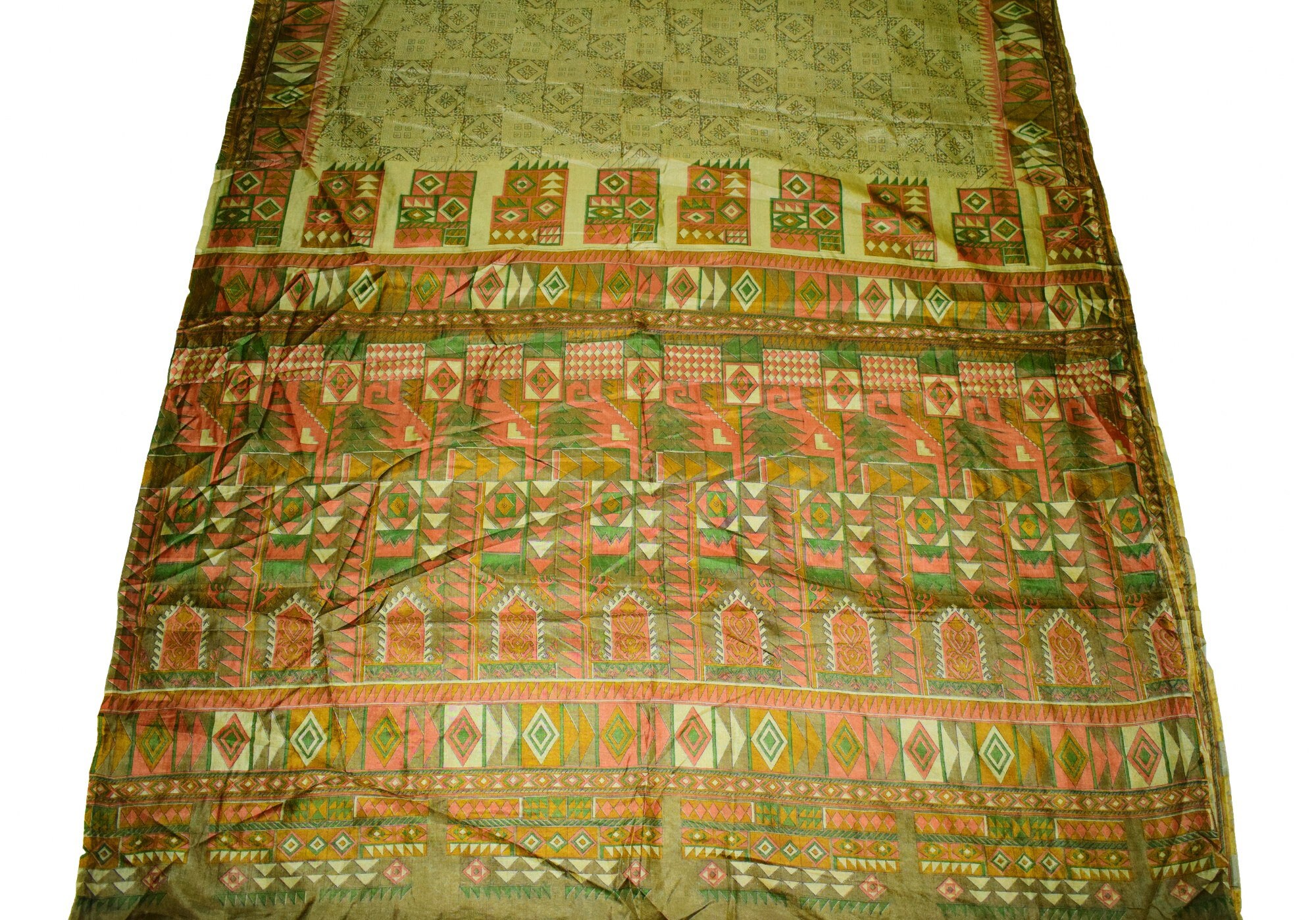 Free Shipping Vintage 100%Pure Silk Sari Indian Clothing Green | Etsy