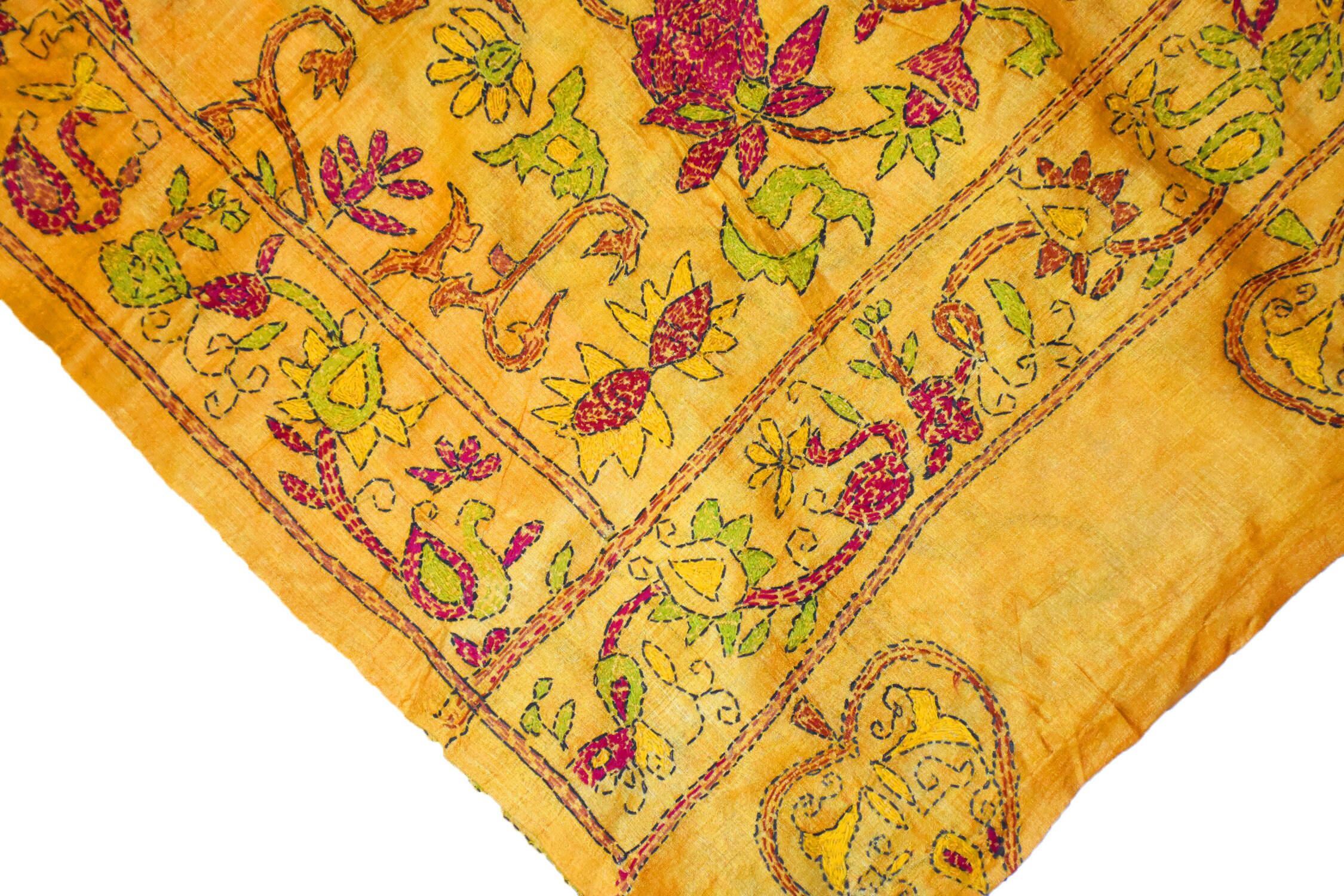 Vintage Beautiful Antique Indian Kantha West Bengal Saree 100% | Etsy