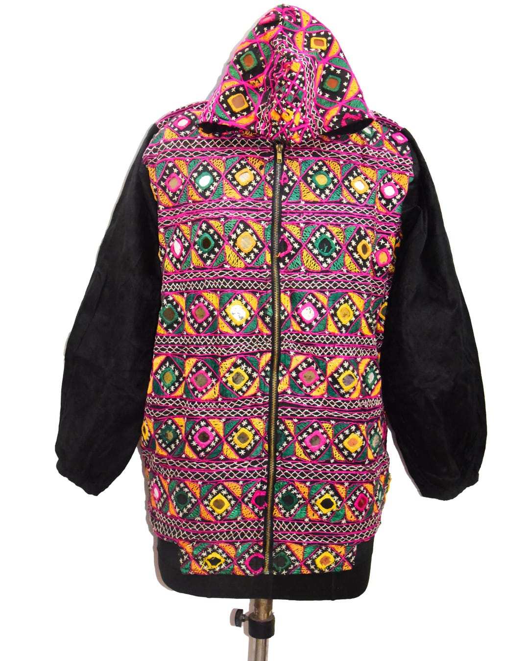 Vintage Indian /gujarat Unique /fully Mirror Work Jacket /banjara ...