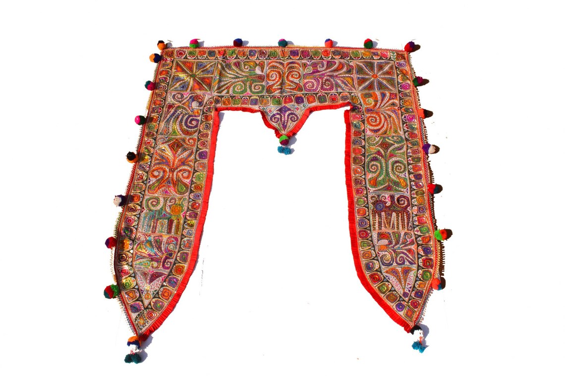 Antique Old Banjara Indian Gujarat Mirror Work 100% Handmade - Etsy