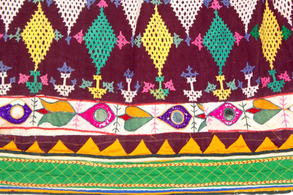 Ethnic Vintage Banjara Gujarati Style Rabari Gypsy Hippie Tribal ...