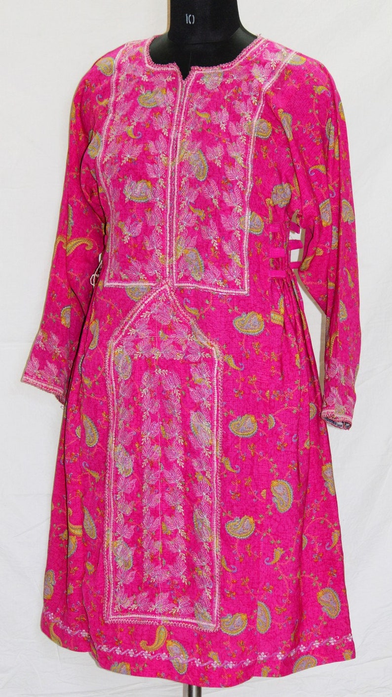 Antique Vintage Afghan Pakistan Dress Handmade Embroidery Work Gypsy ...