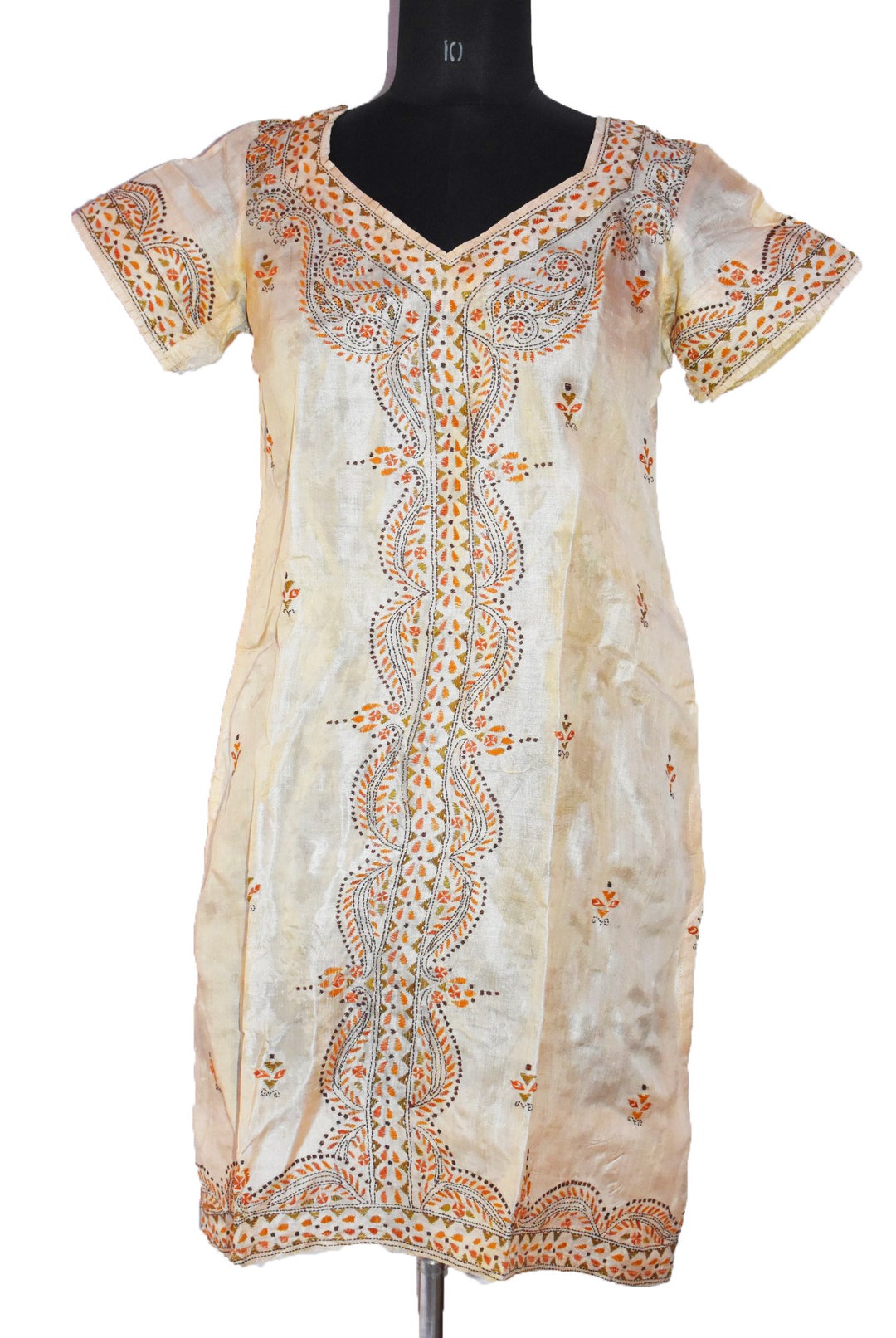 Antique Indian Vinatge West Bengal Kurta Top Lucknow Kantha Old ...