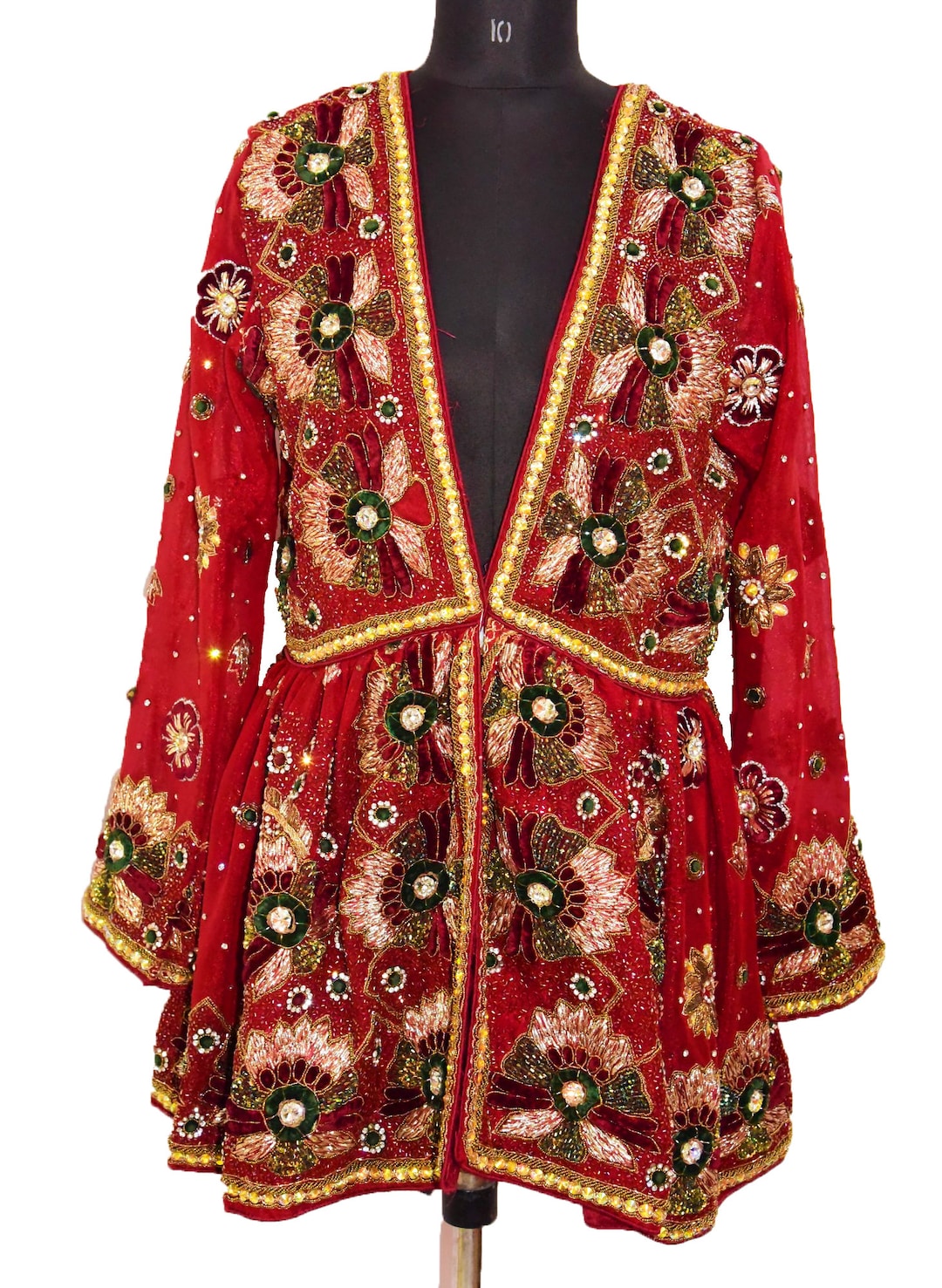 Amazing Vintage Boho Indian Keriya Kaftan Jacket Venice Very Heavy ...