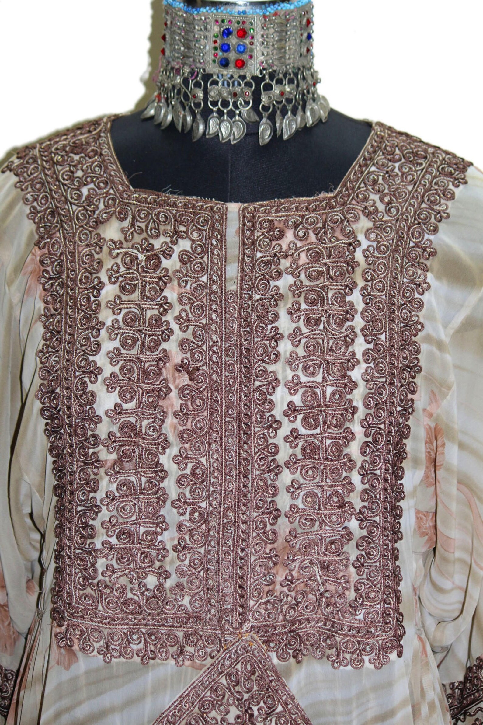 Vintage Afghan Pakistan Dress Antique Handmade Embroidery Work - Etsy
