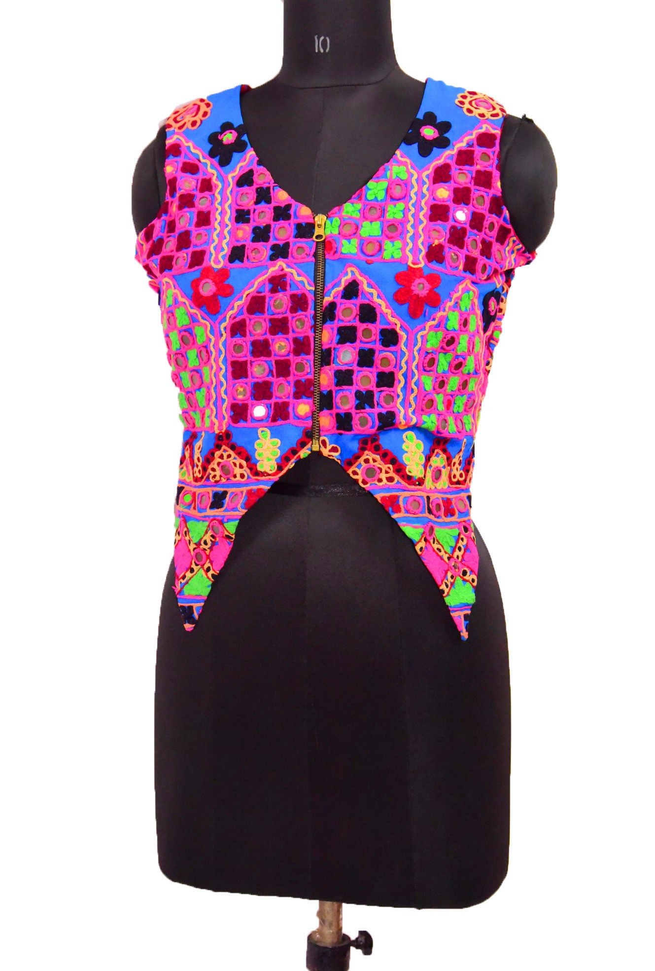 Vintage Ethnic Banjara Gujarati Navratri Rabari Short Jacket ...