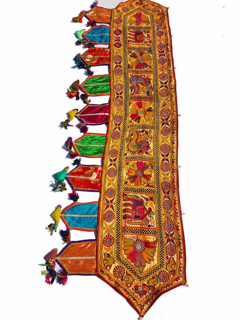 Vintage OLD Ethnic Banjara Kutchi Handmade Embroidered Mirror Work ...