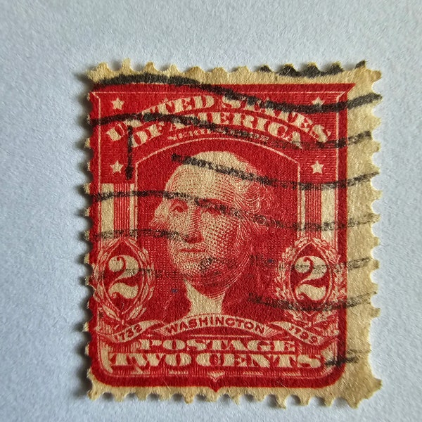George Washington 2 Cent Stamp - Etsy