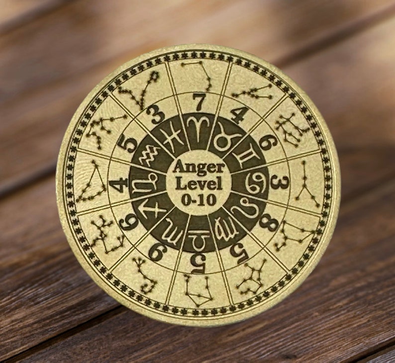 Astrology Signs Zodiac Harmony Brass Coin - Etsy
