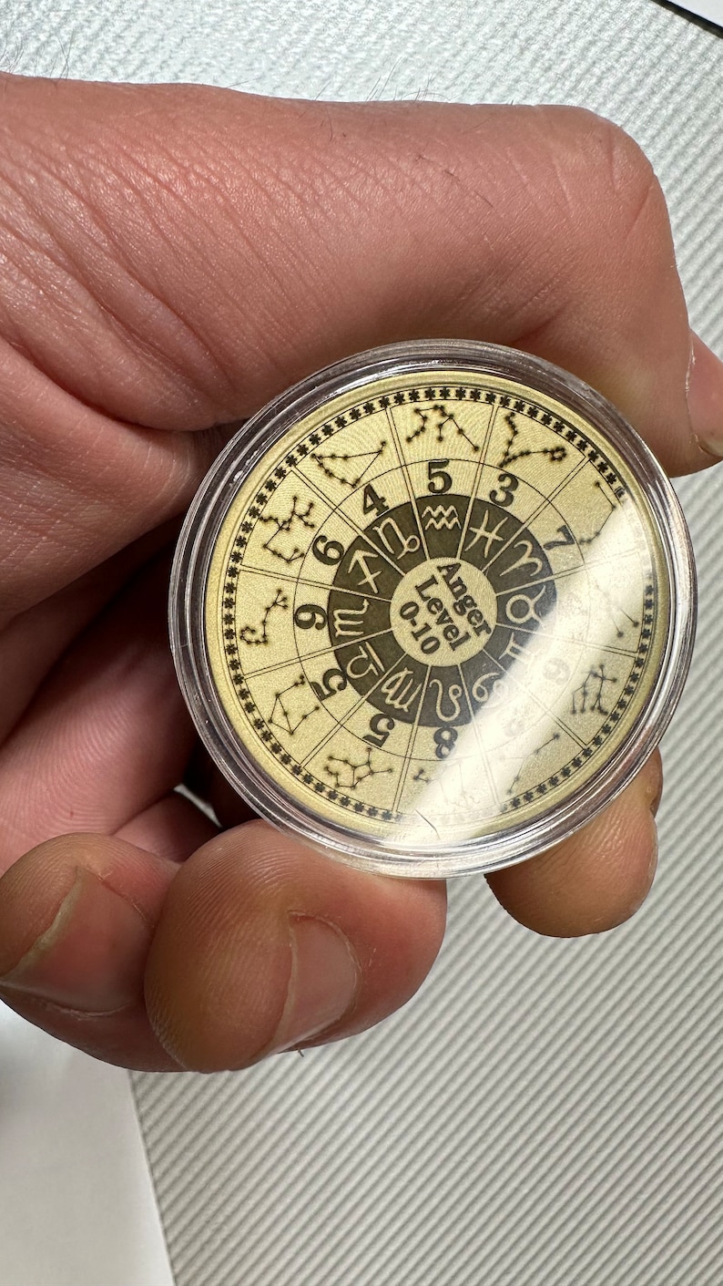 Astrology Signs Zodiac Harmony Brass Coin - Etsy