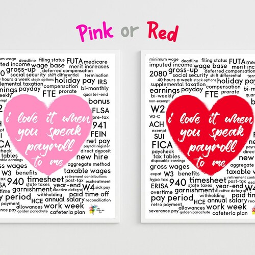 Payroll Art Print for Office Decor First Coffee Then - Etsy