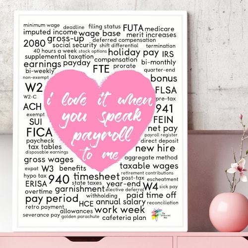 Payroll Art Print for Office Decor Funny Business Wall Art - Etsy