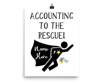 Accountant Superhero - Etsy