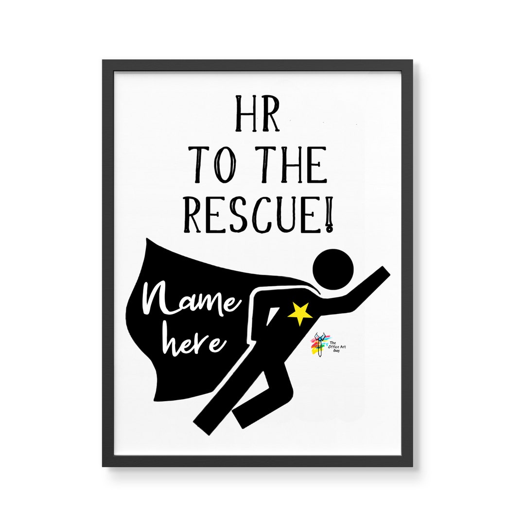 Human Resources Art Print Superhero Custom Personalized Gift - Etsy