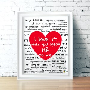 Human Resources Poster Print Funny HR Wall Art - Etsy