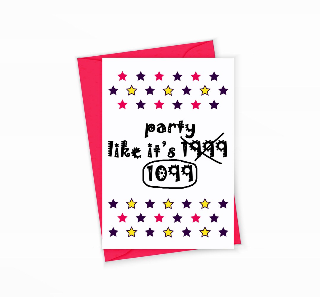 Accountant Greeting Card Party Like It's 1099, Tax Season Card - Etsy