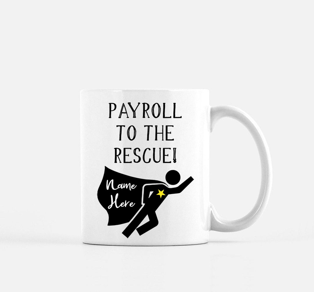 Payroll Mug Superhero Personalized Gift - Etsy