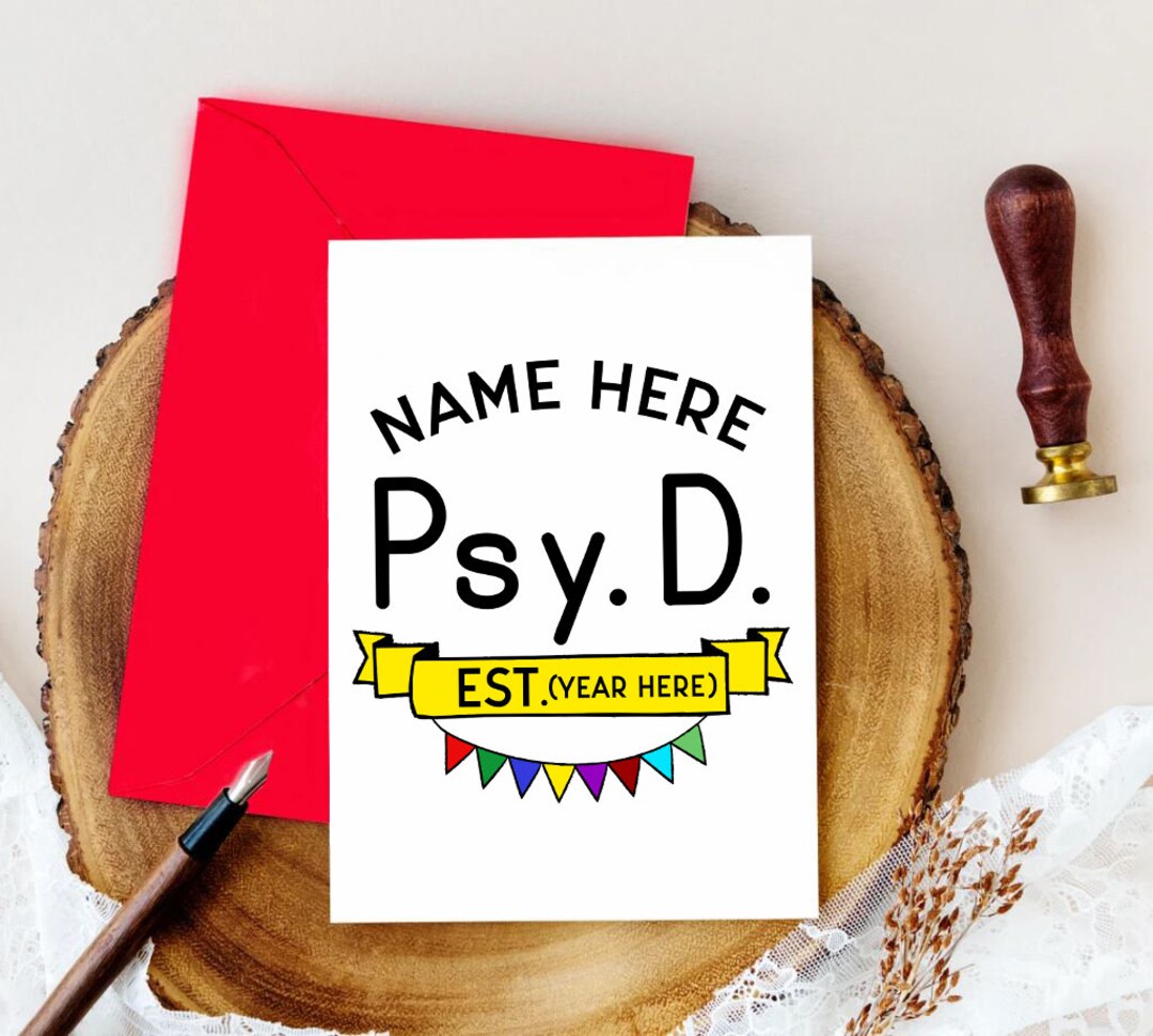 Psy.d. Graduation Card Doctor of Psychology - Etsy