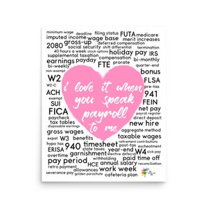 Payroll Art Print for Office Decor, Funny Business Wall Art - Etsy