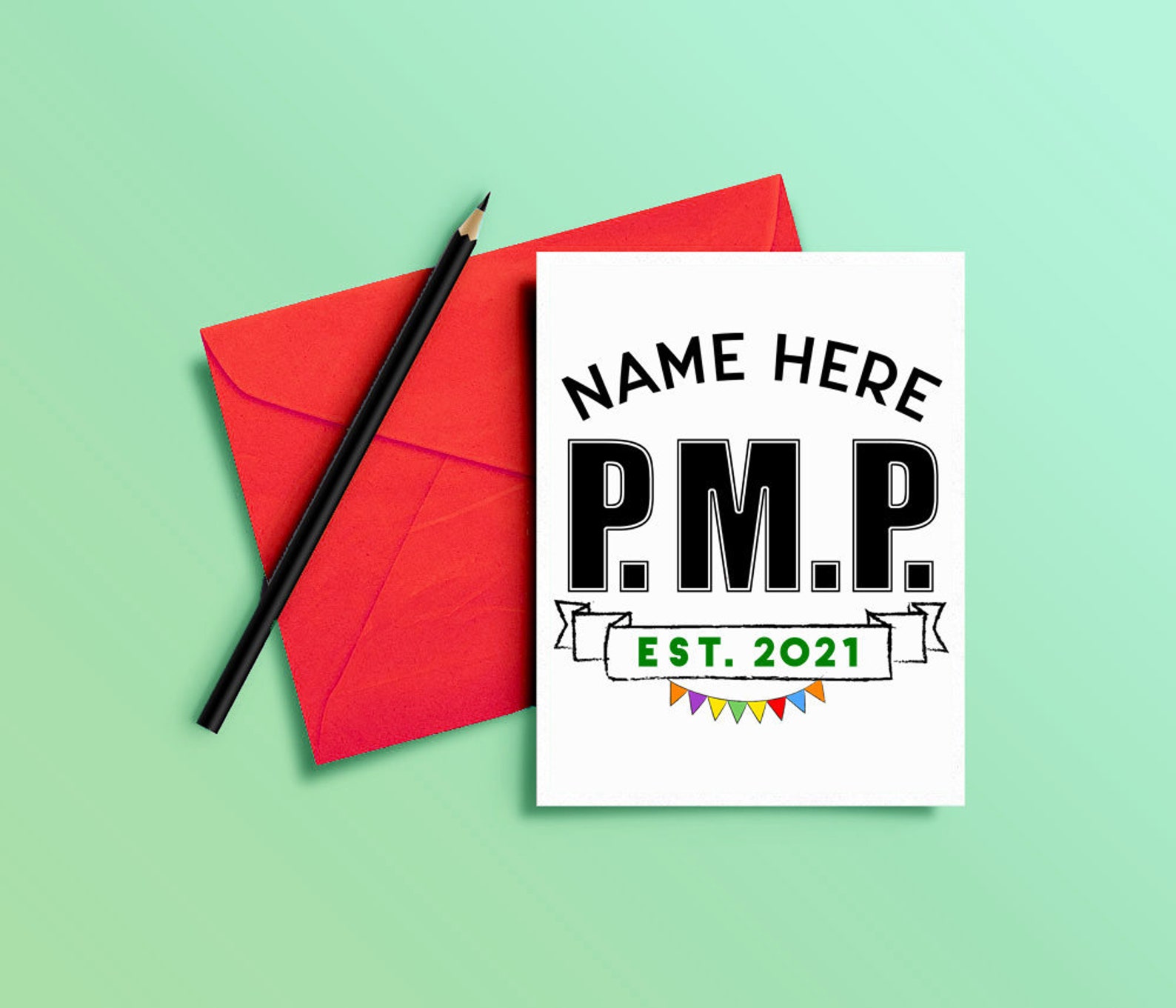 PMP Congratulations Card for Project Management Professional | Etsy