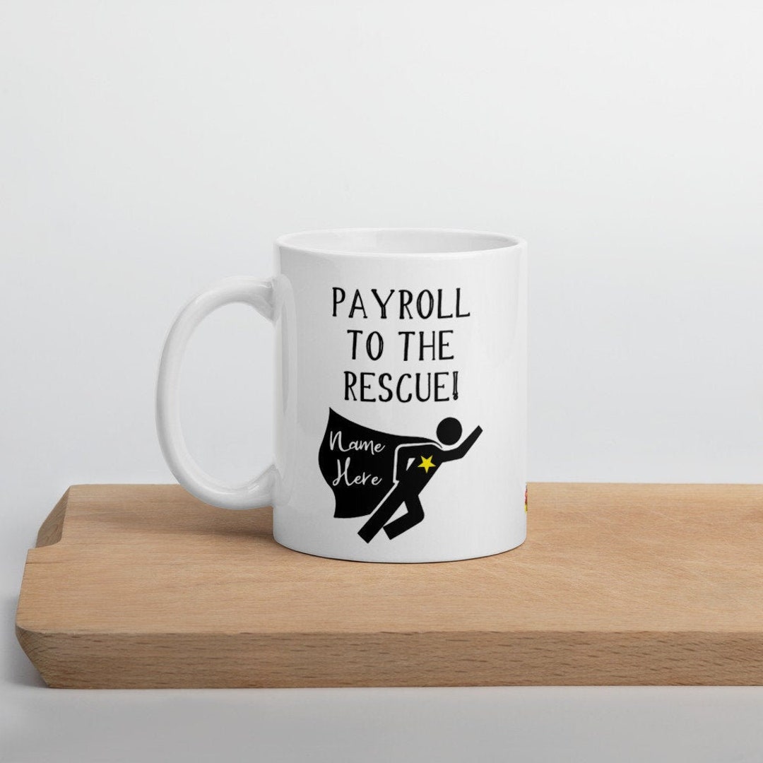 Payroll Mug Superhero Personalized Gift - Etsy